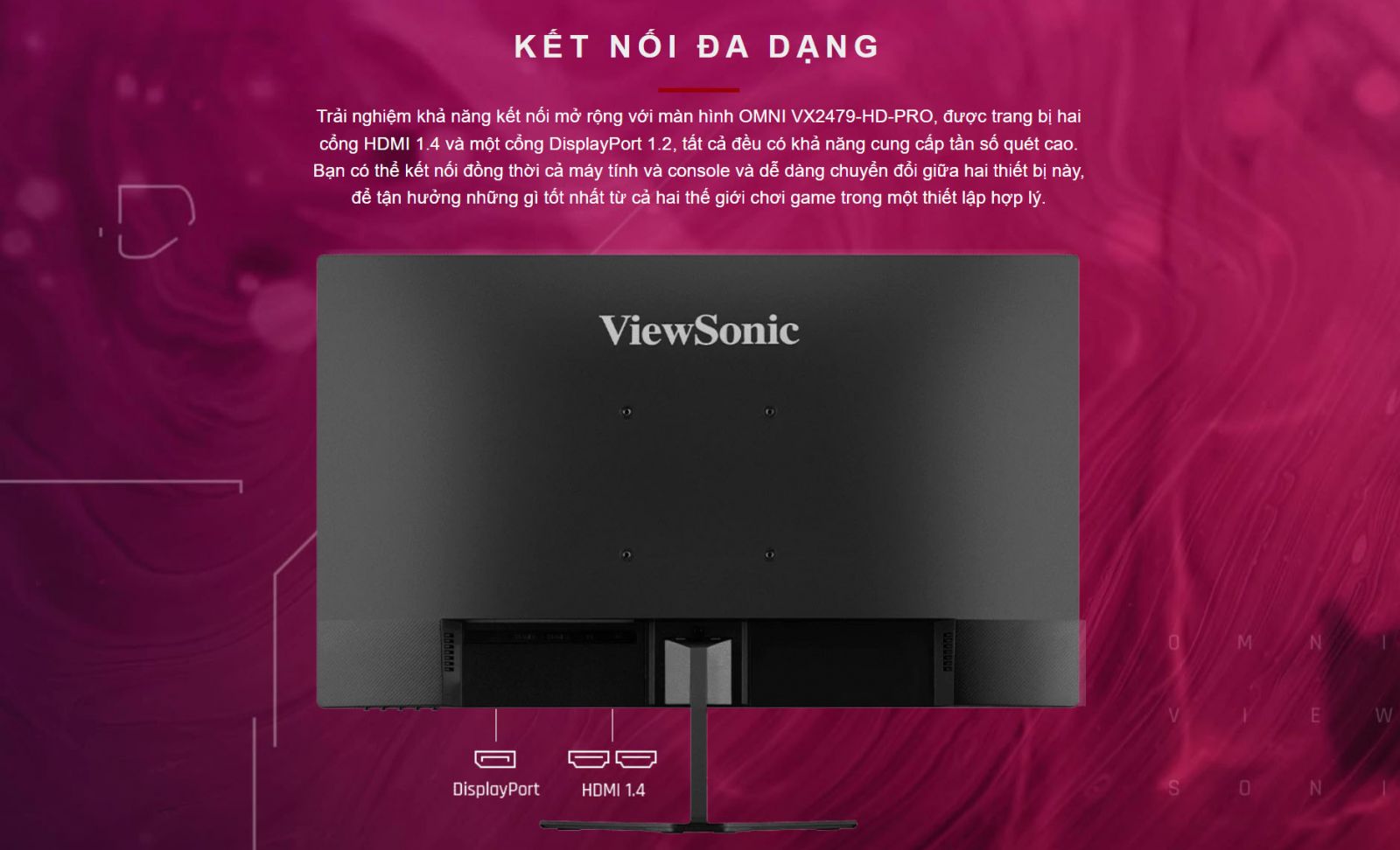 Màn hình Viewsonic VX2779-HD-PRO | 27'' - IPS - 165Hz - HDR10 chính hãng, giá rẻ | Gearshop